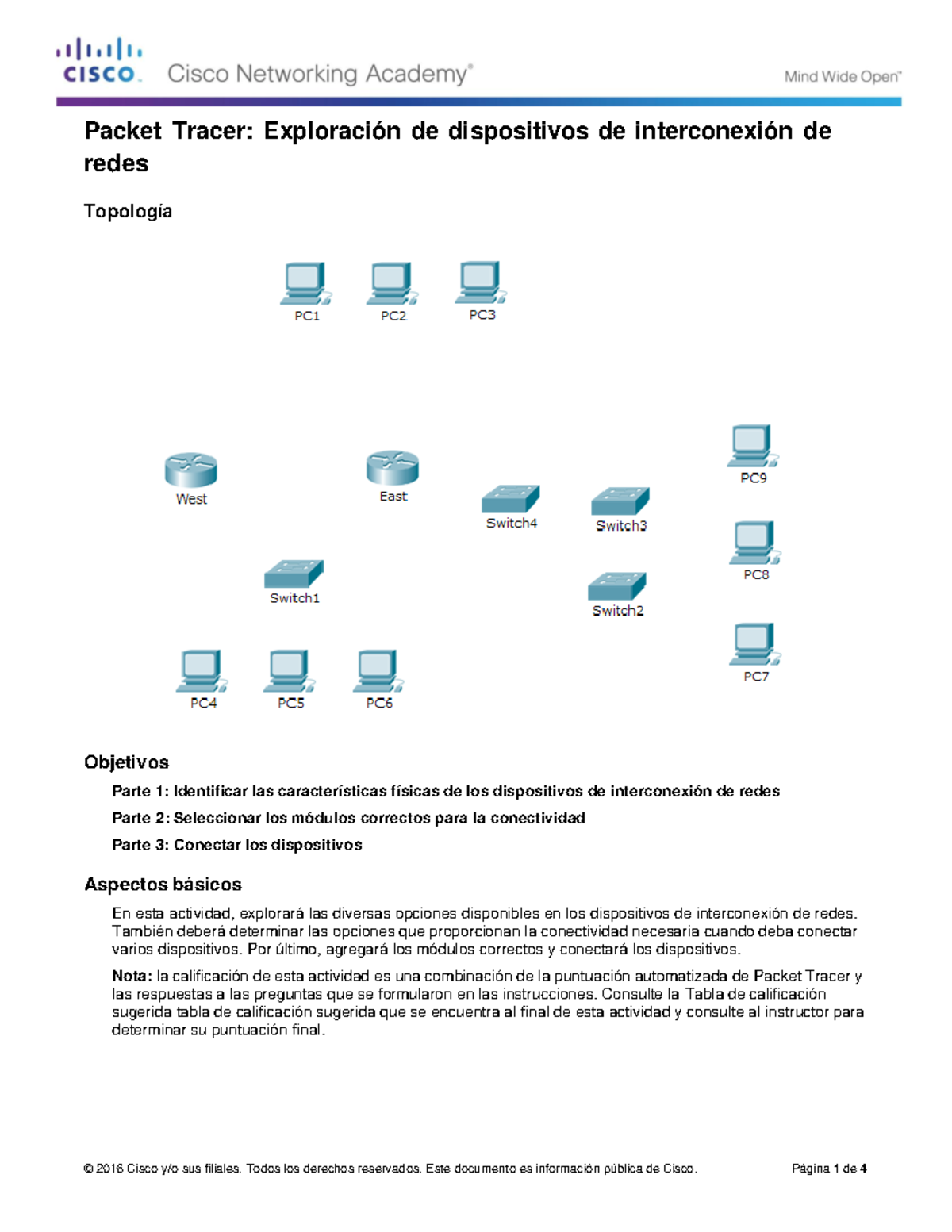 Tarea 6 - exploring internetworking devices - Packet Tracer: Exploración de dispositivos de ...