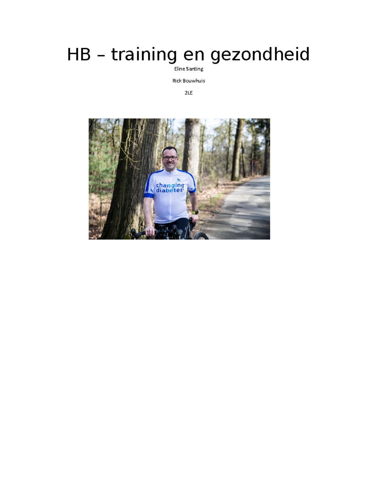 Hb verslag aangepast defi - HB – training en gezondheid Eline Santing ...