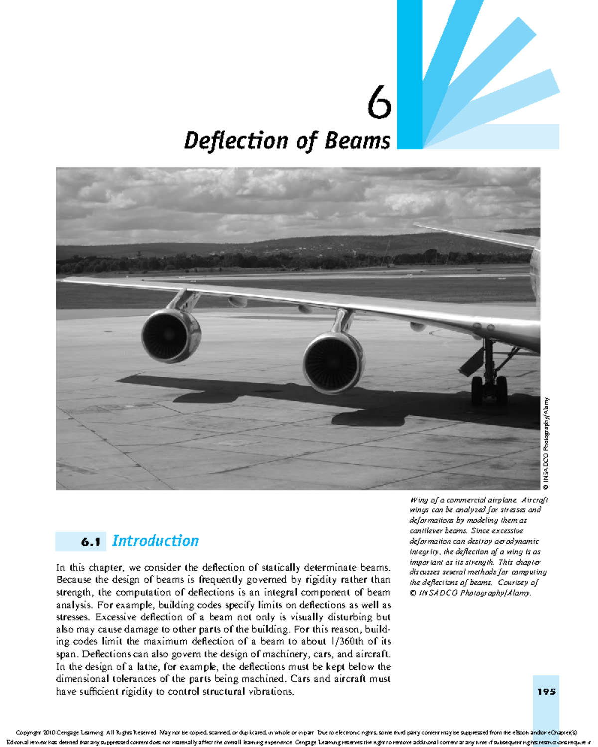 Week 9 11 Lecture 2 - Reviewer for Deflection - 6 Deflection of Beams 6 Introduction In this ...