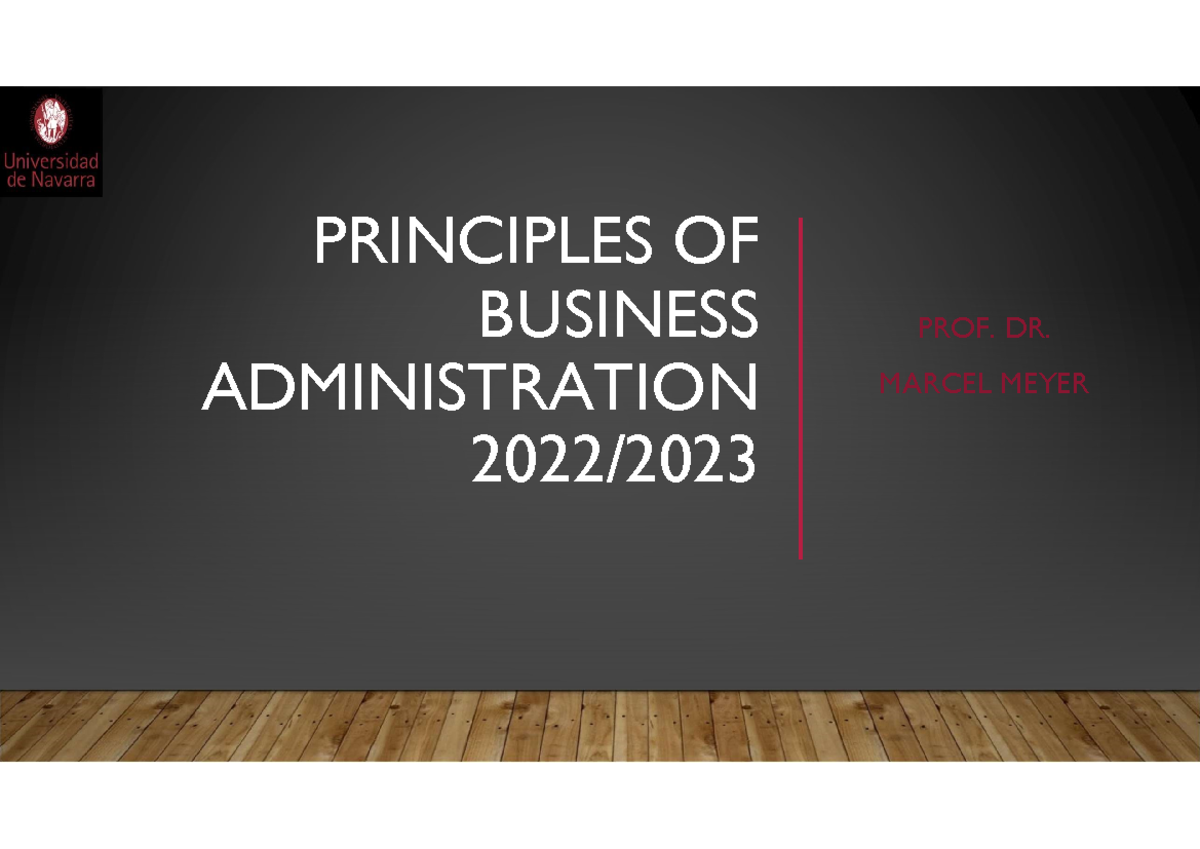 Session 1 Part 1 - segunda parteprinciples of business administration ...