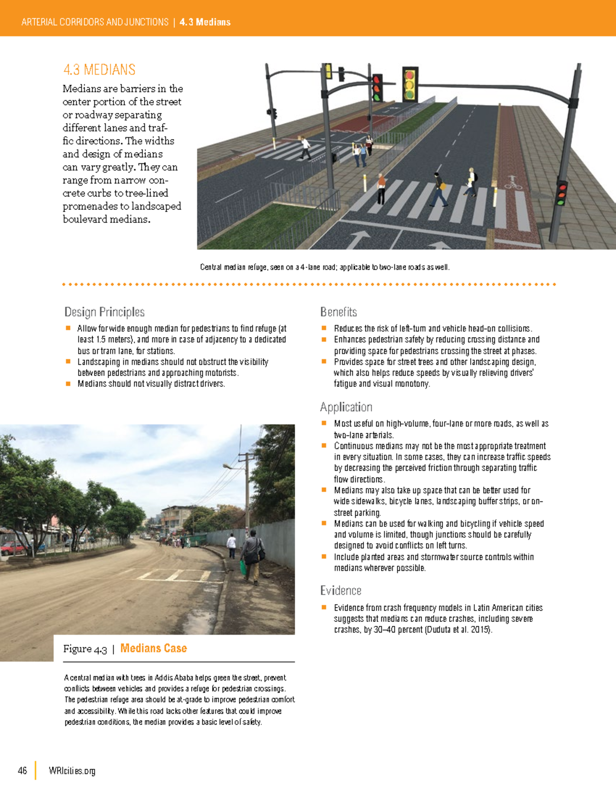 Guidance and examples to promote traffic safety through urban and ...