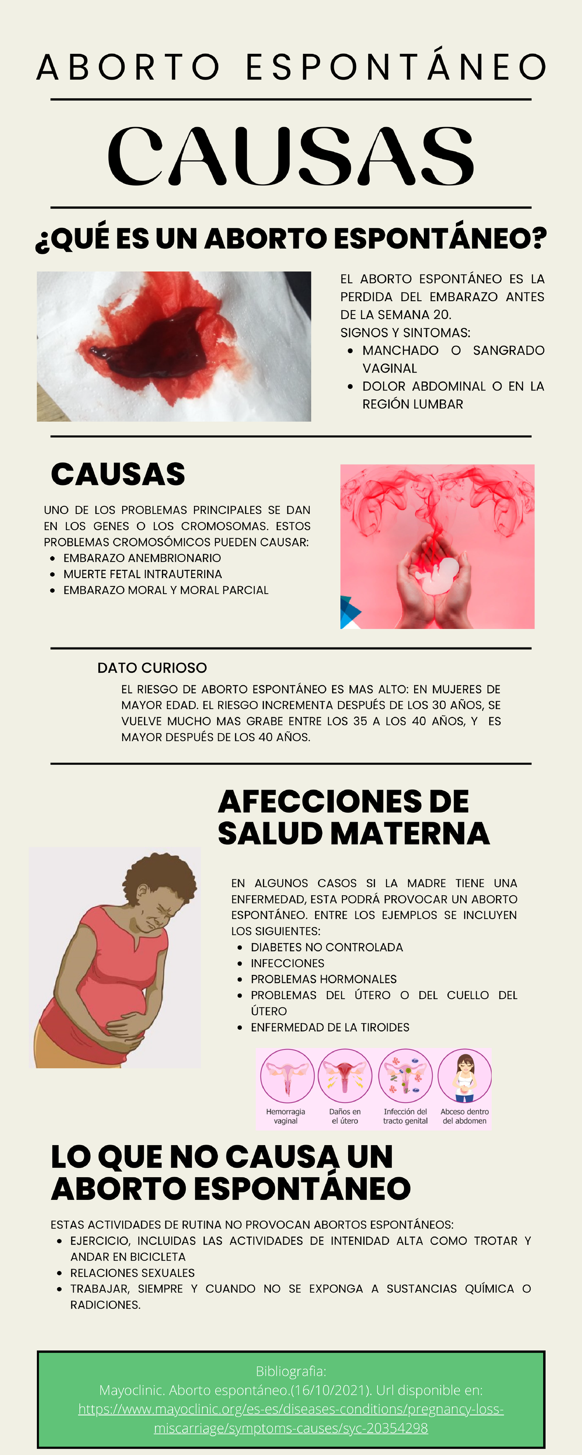 Aborto espontáneo - Informe - Embriología - Studocu