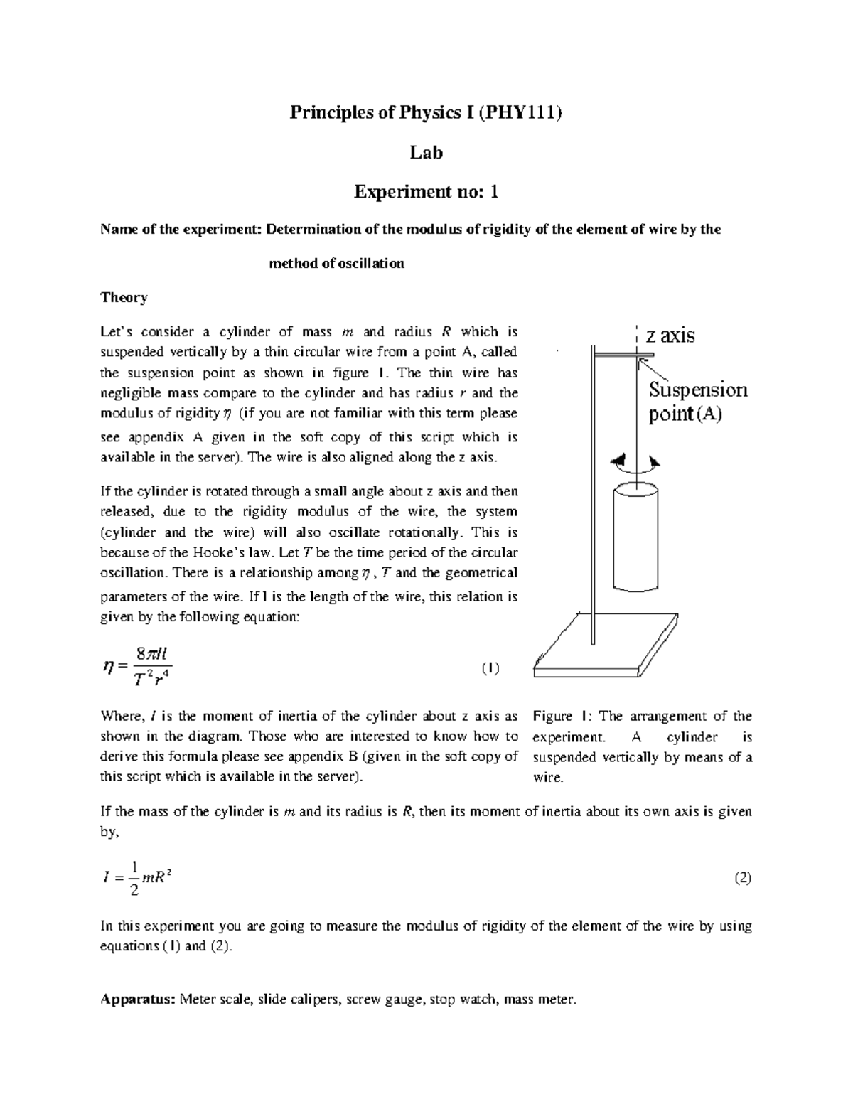 EXP1 - Circuits - Principles of Physics I (PHY111) Lab Experiment no: 1 ...