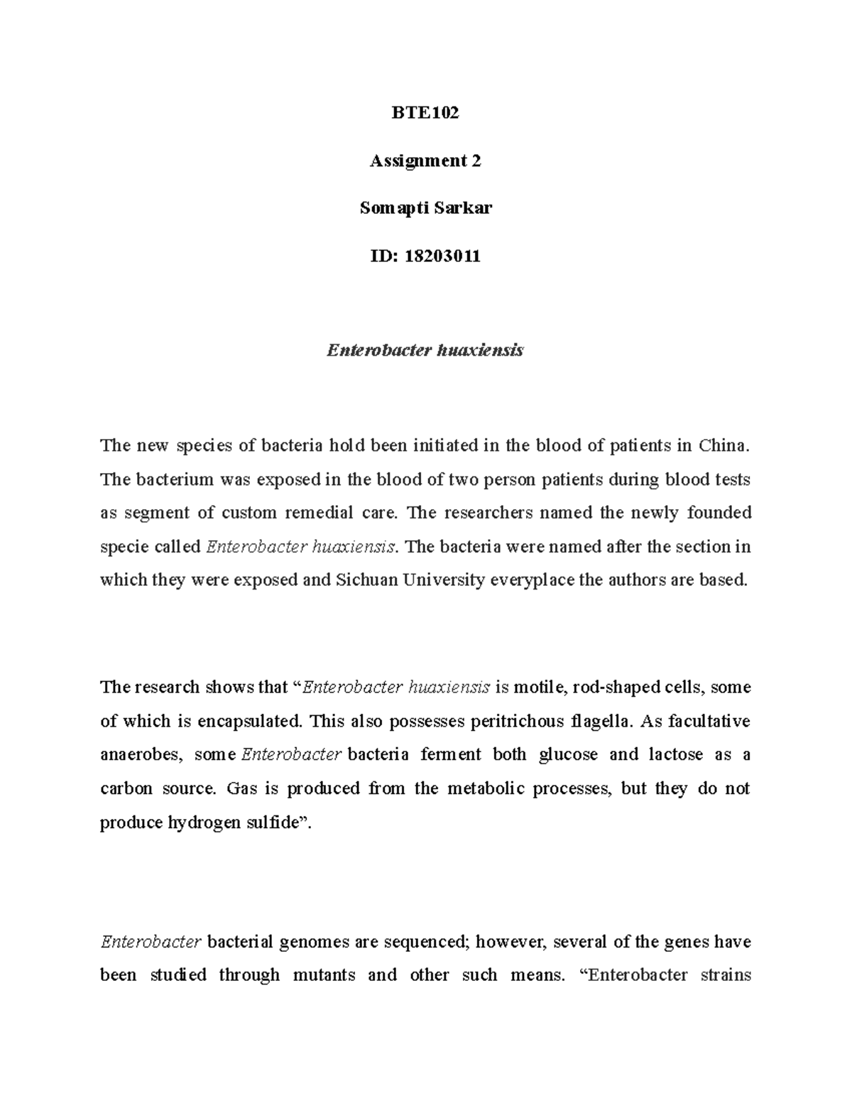 Assignment 2 - Somapti Sarkar - BTE Assignment 2 Somapti Sarkar ID ...