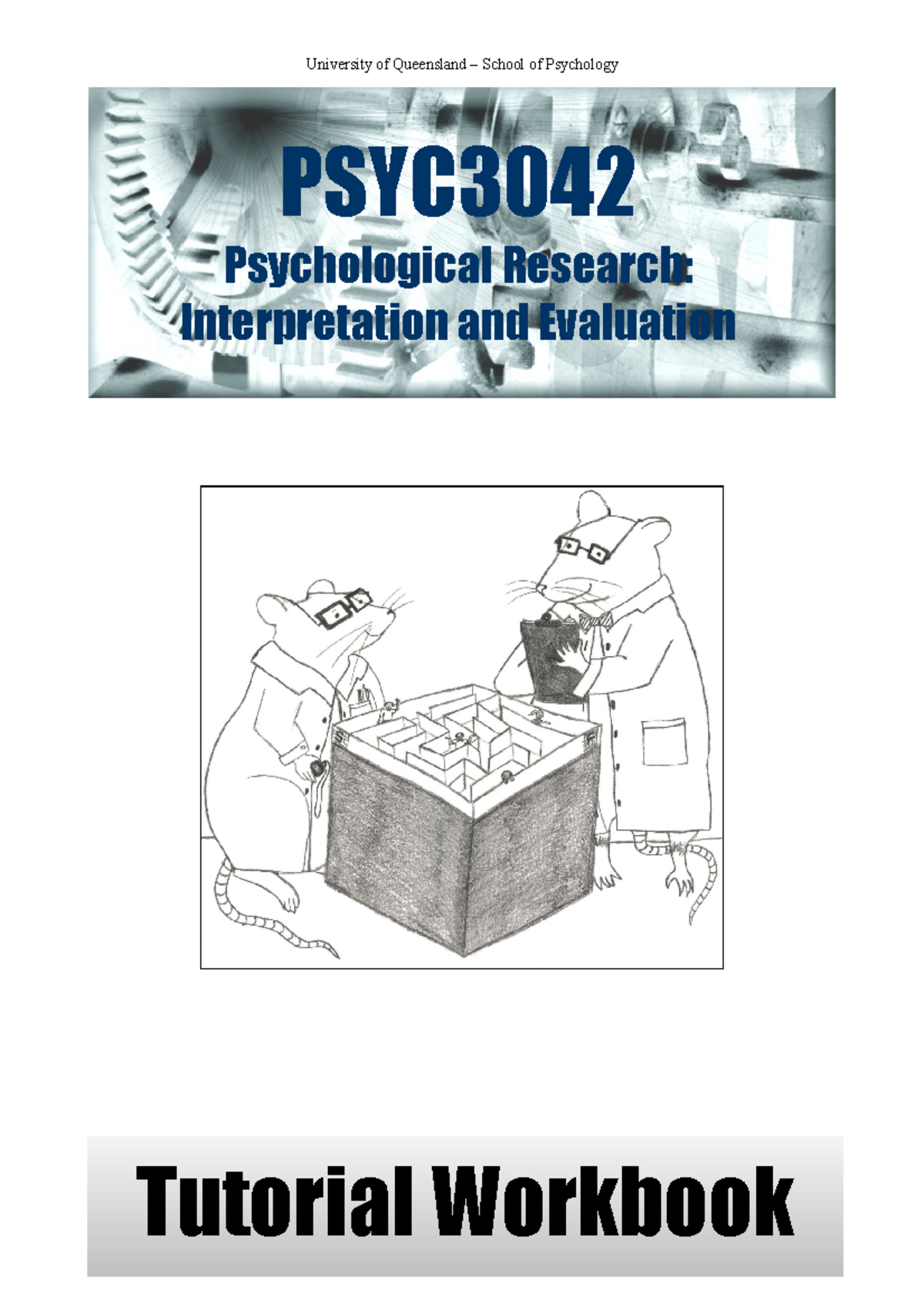 PSYC3042 Workbook 2022 - Tutorial 1 - Student version - University of ...