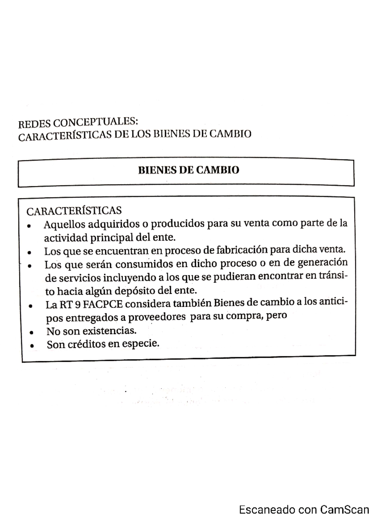 Cuadro Bienes DE Cambio - Contabilidad II - Studocu