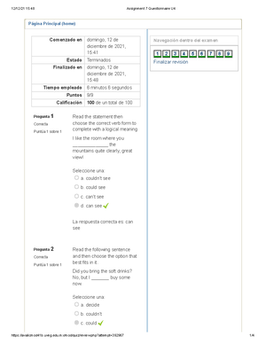 Assgnment 4 text file - Ejemplo de tarea - idioma extranjero II - UVEG - Studocu
