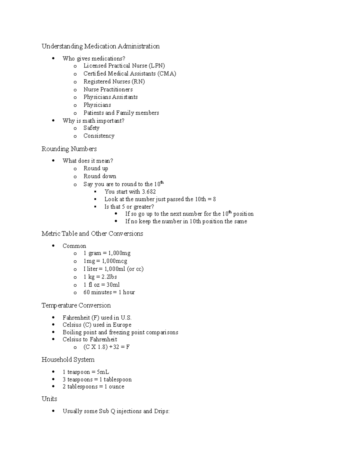 Pharmacology Math - Dimensional Analysis - Understanding Medication ...