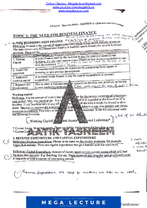 Business Studies Syllabus A Levels - Version 1 Syllabus Cambridge ...
