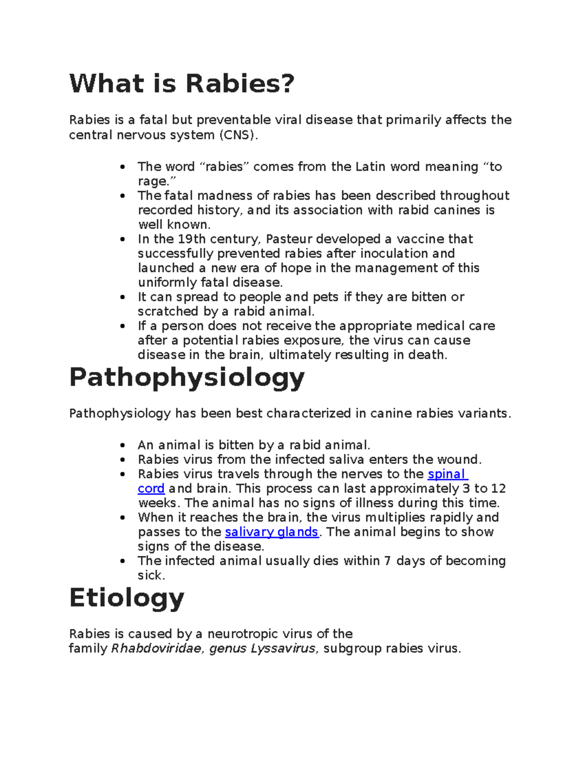 What is Rabies - Carmines - What is Rabies? Rabies is a fatal but ...