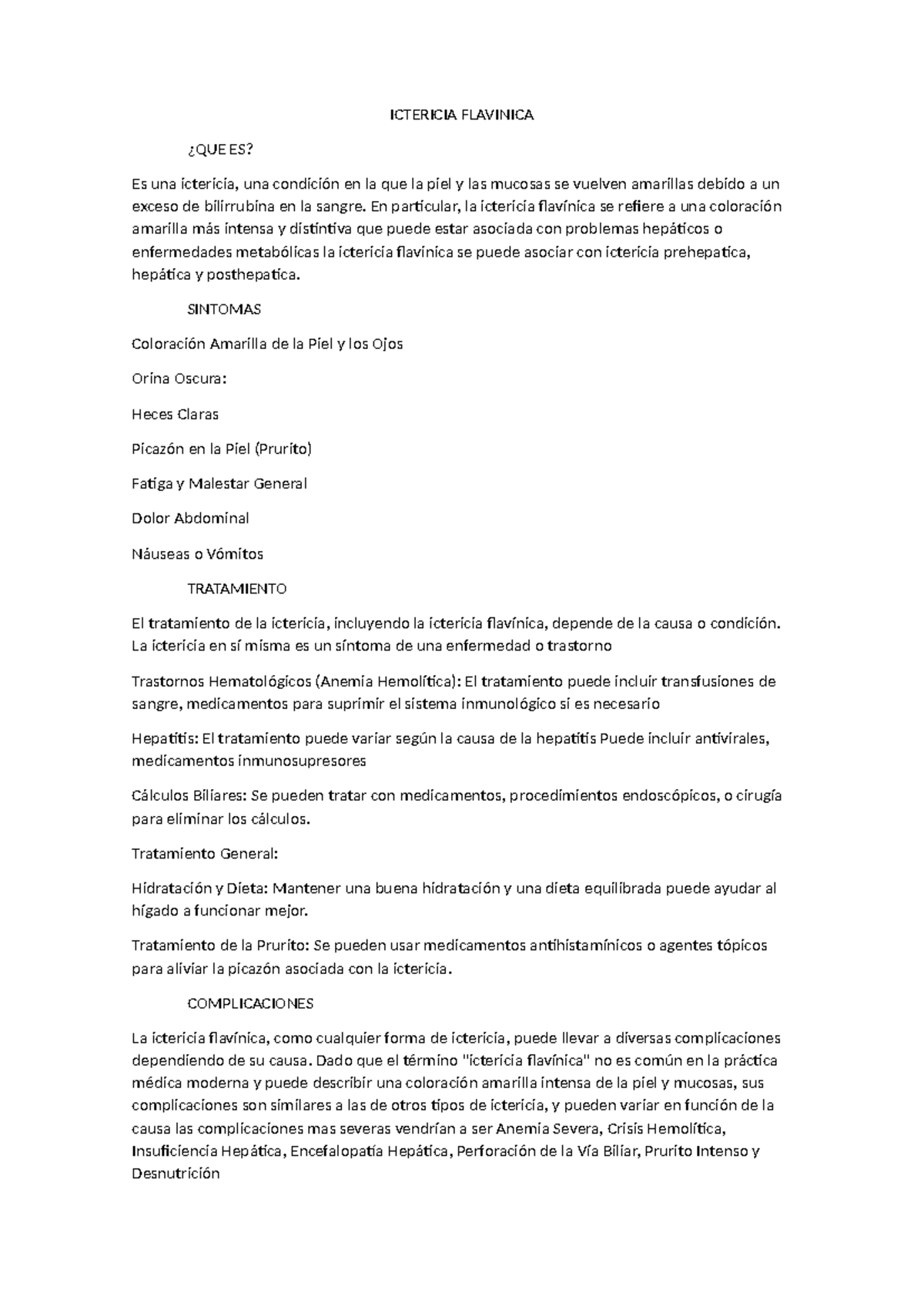 Ictericia Flavinica - dasdasdas - ICTERICIA FLAVINICA ¿QUE ES? Es una ...