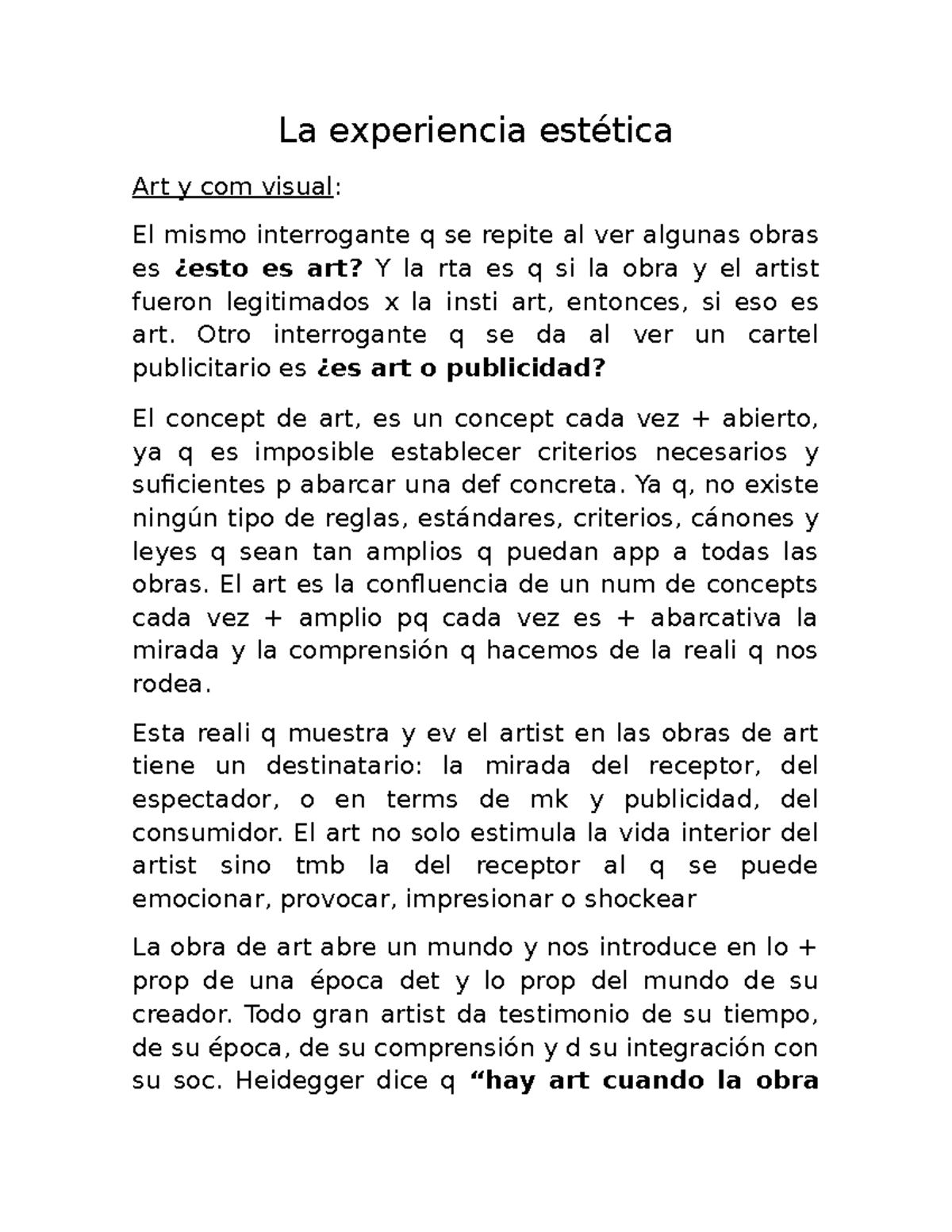 Estetica mod 3 y 4 - Resúmenes de estética módulos 3 y 4 siglo 21 año ...