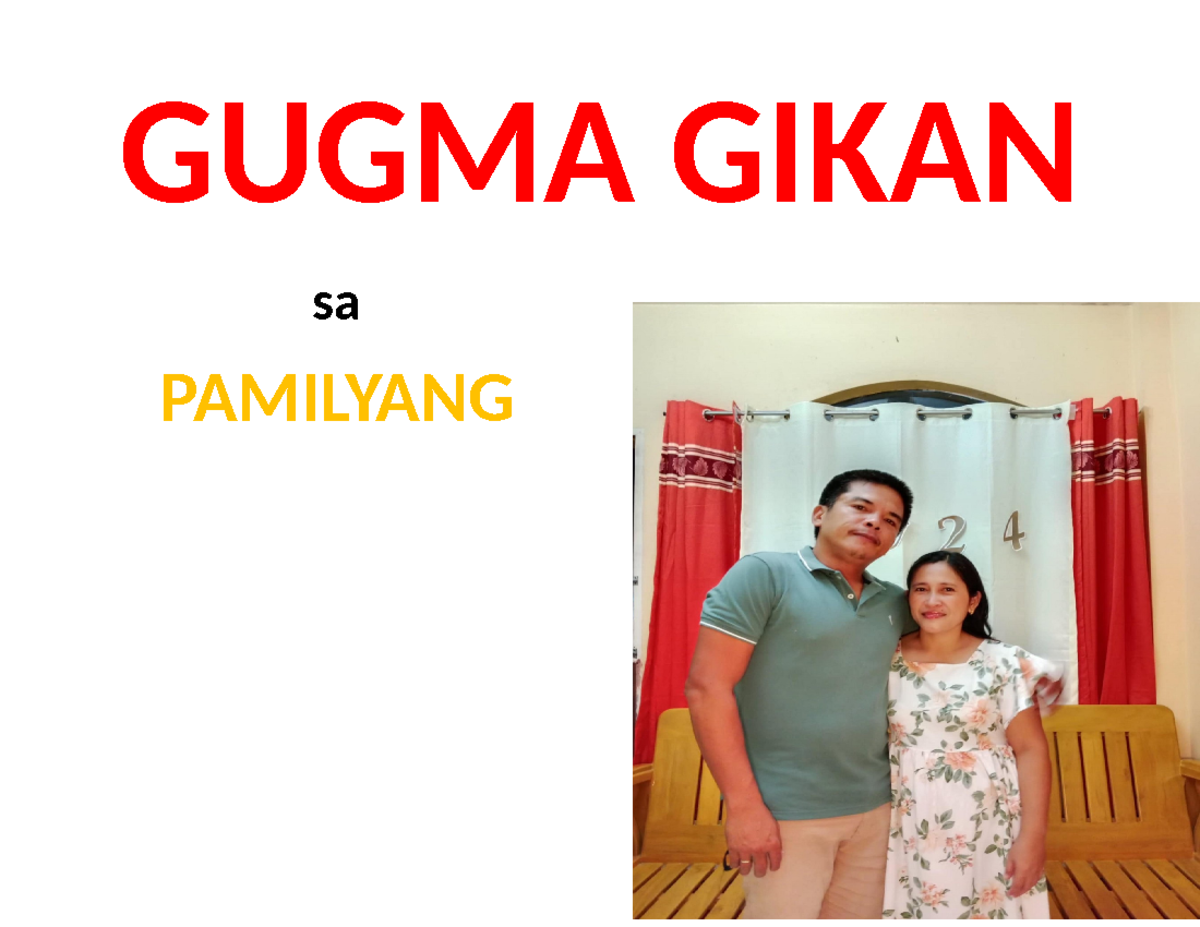 Gugma Gikan - geee - Research - GUGMA GIKAN sa PAMILYANG 4 GUGMA GIKAN ...