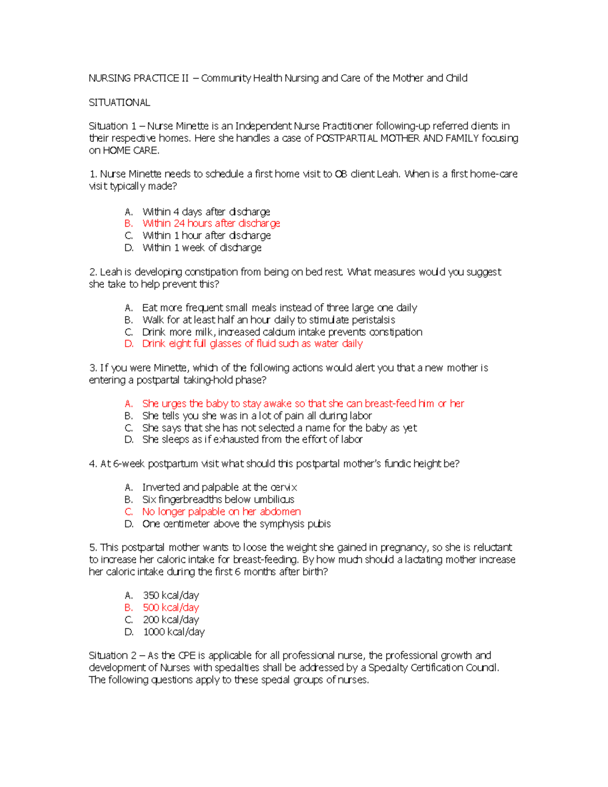 Nursing-Practice-II - Nursing Notes - NURSING PRACTICE II – Community ...