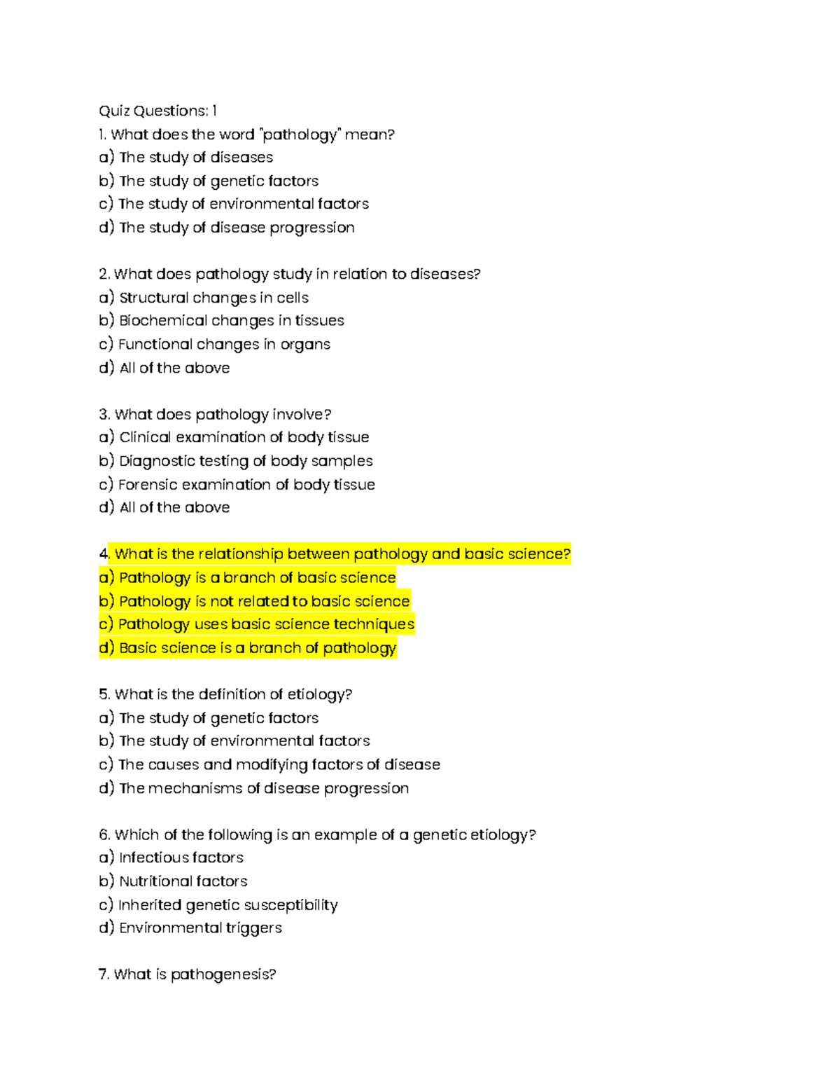 Pathology - What is the role of a pathologist? a) To interpret and ...