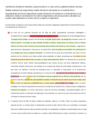 Caso clínico diagnostico Mr jones - Caso clínico Mr. Jones Cine foro ...