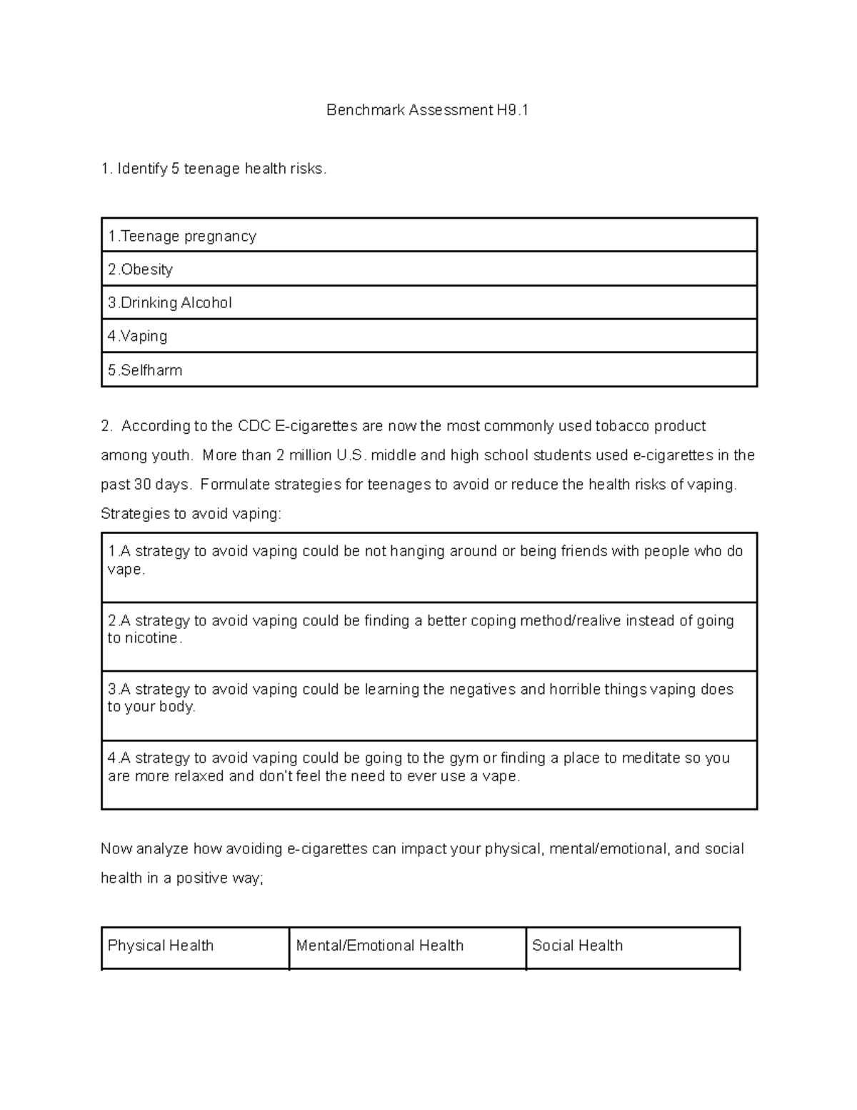 9th-12th Grade Benchmark H9.1 District Common Assessment .docx ...