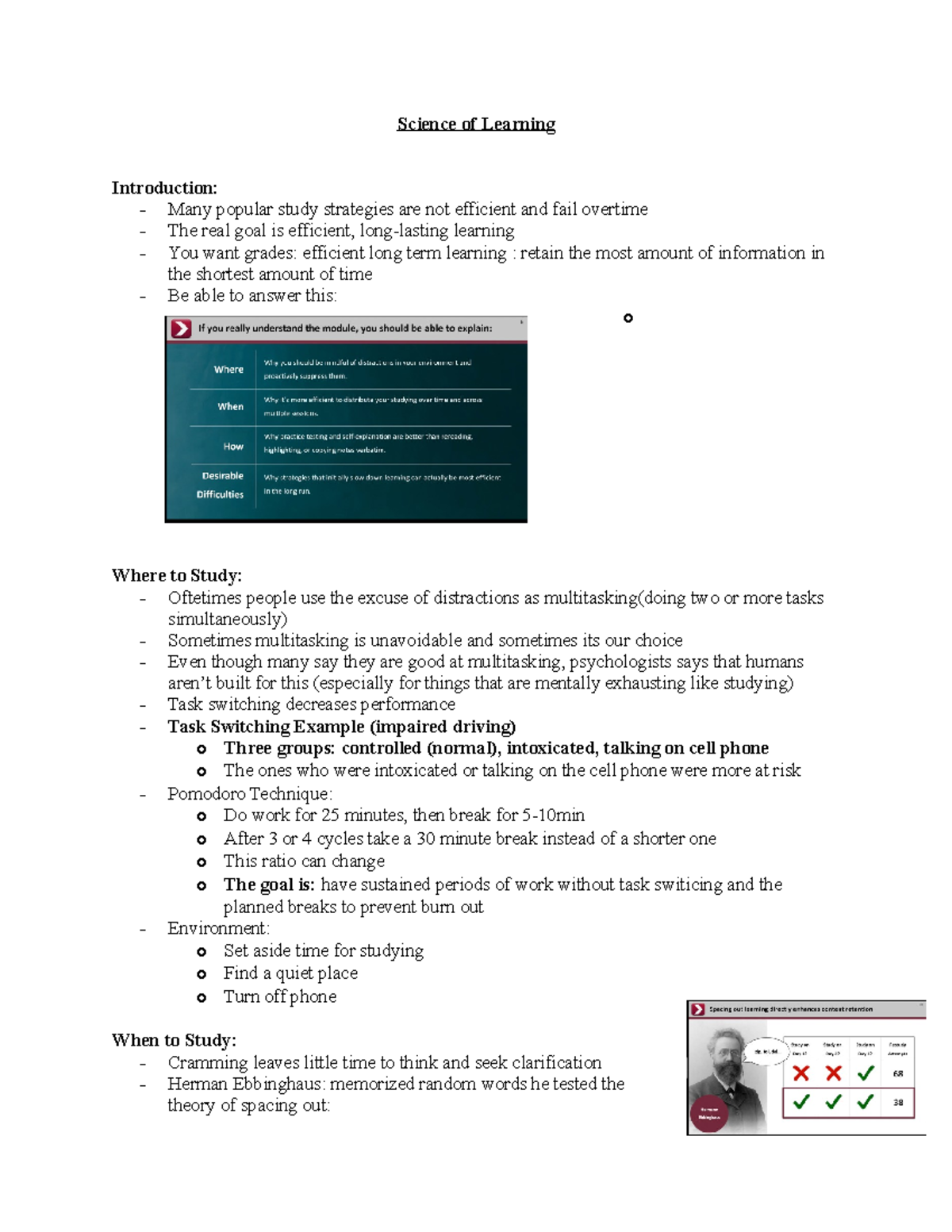 Science of Learning - real good notes - Science of Learning ...