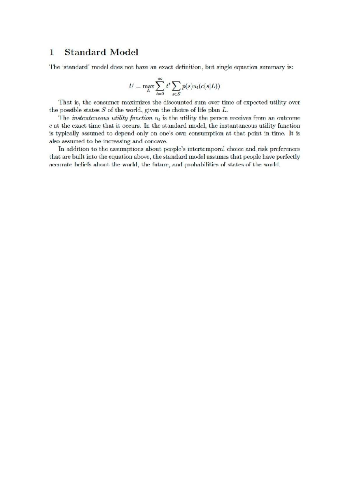 Standard Model revision notes - ECON3124 - Studocu