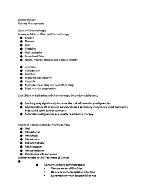 Oncology part 1 lecture notes - Cancer Collaborative Care hello ...