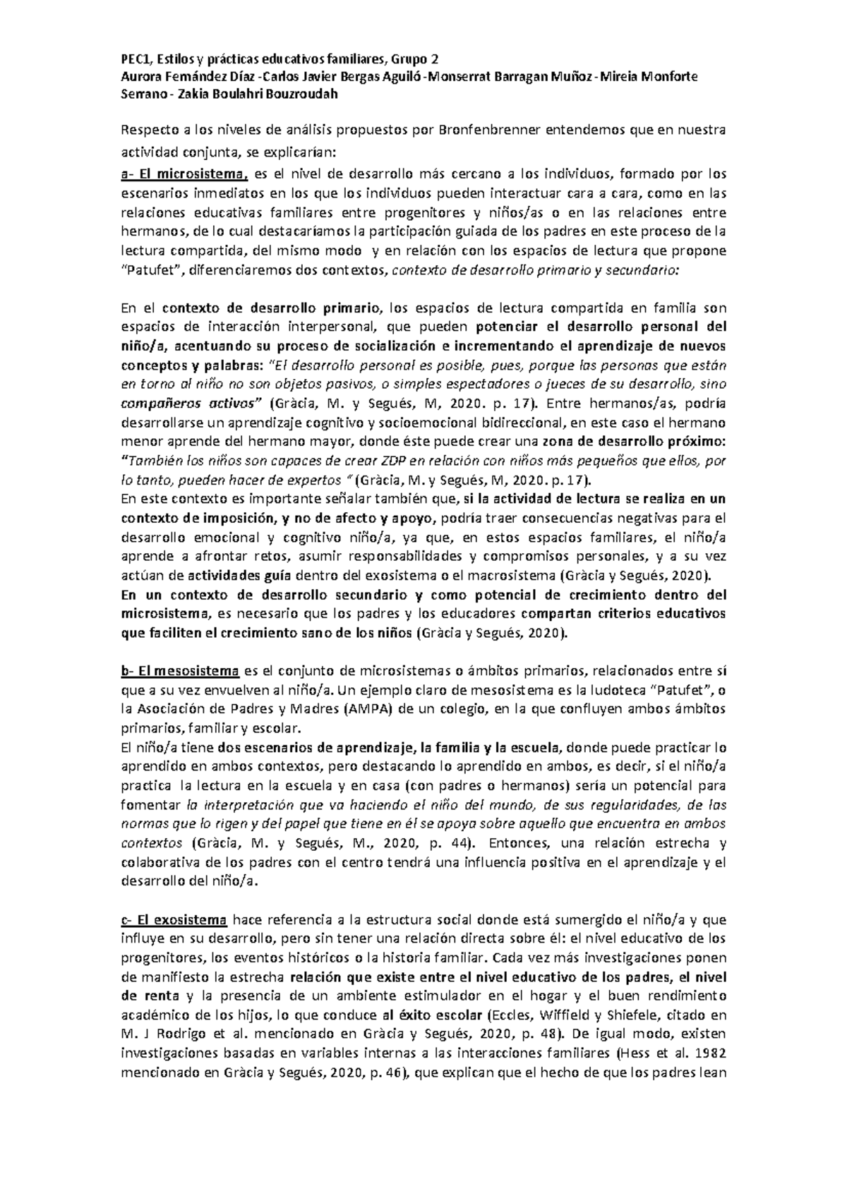 PEC1 Final - Pec nº 1 - Aurora Fernández Díaz - Carlos Javier Bergas ...