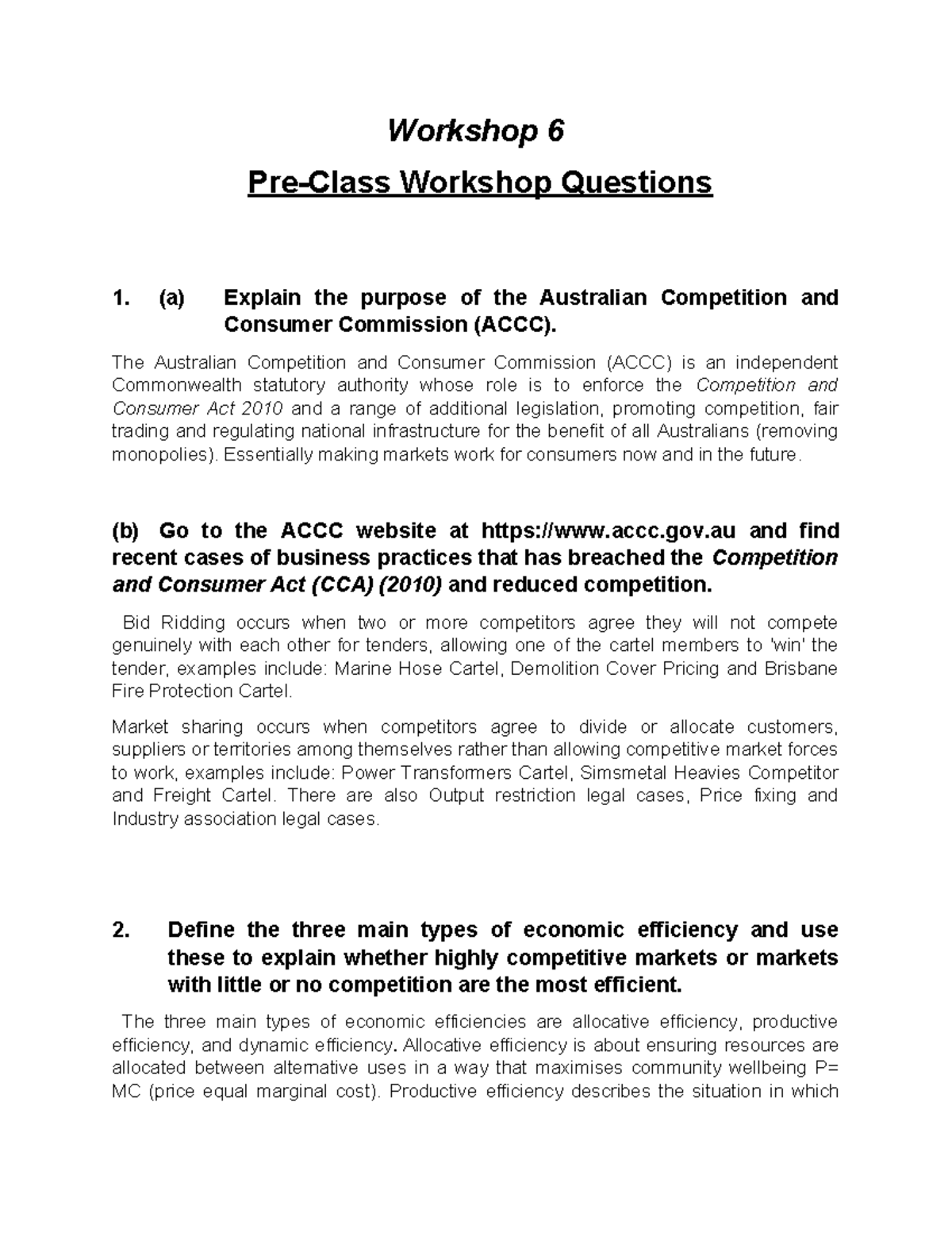 Pre Workshop 6 Questions- BUS171 Hypolite - Workshop 6 Pre-Class ...