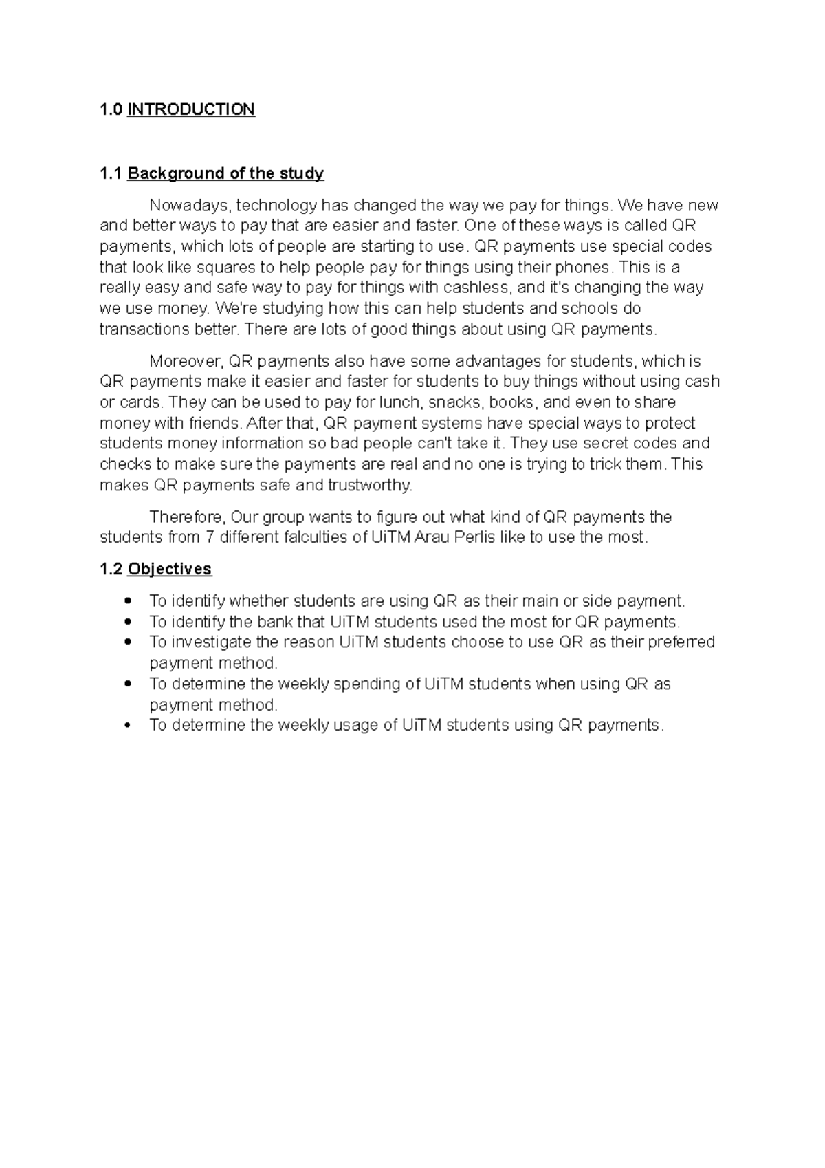 Sta104 group Introduction - 1 INTRODUCTION 1 Background of the study ...