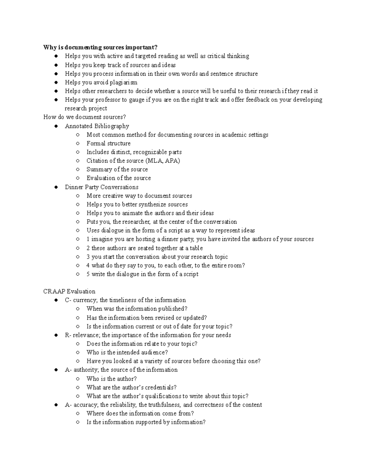 Writing to Inform and Explain 1 - Why is documenting sources important ...