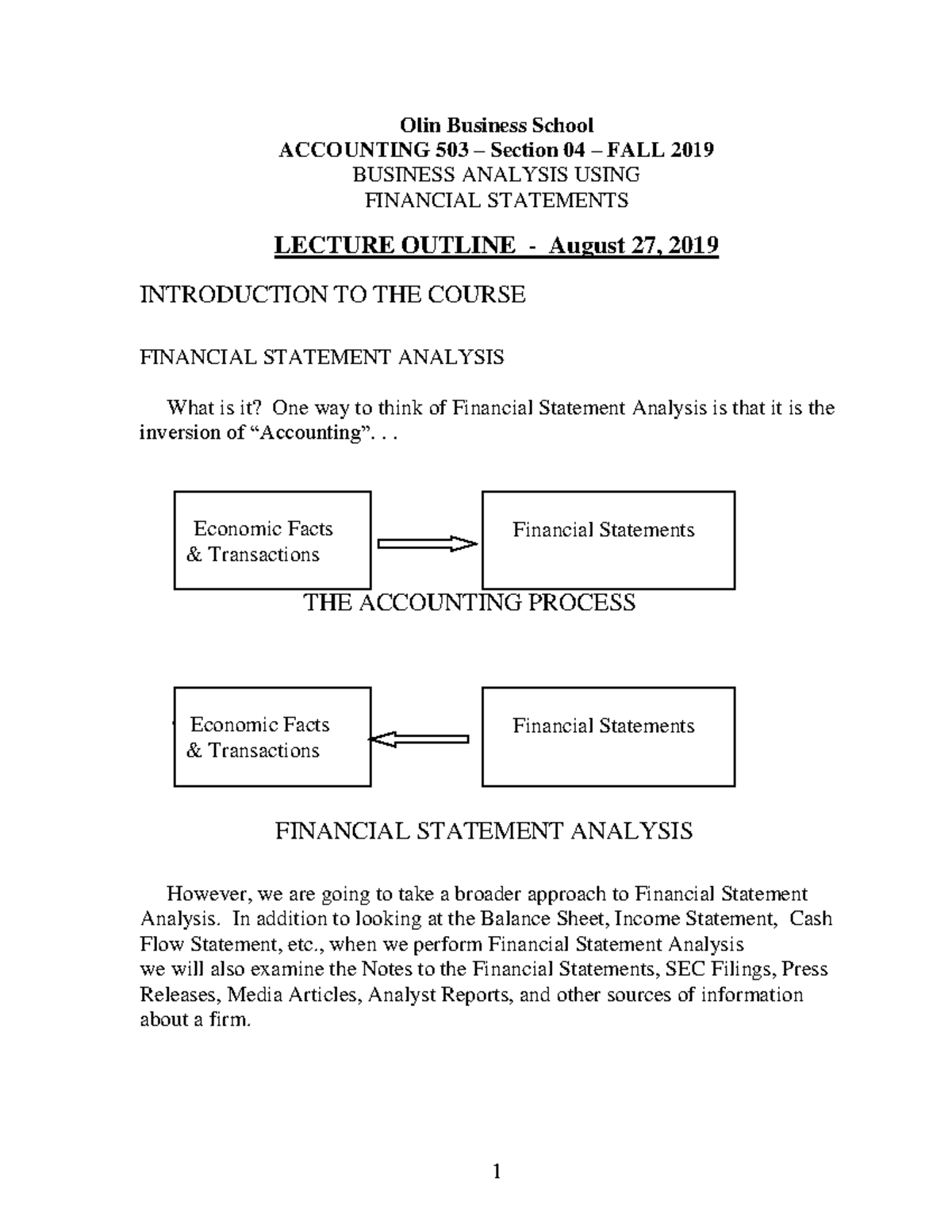 ACCT 503 EVE AUG 27 F19 - Olin Business School ACCOUNTING 503 – Section ...