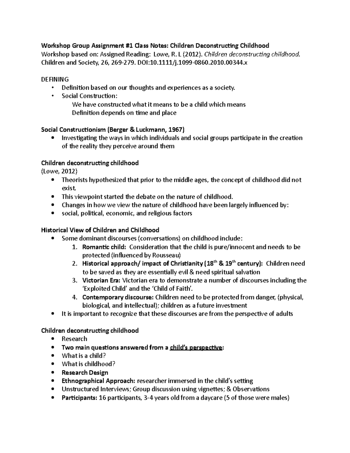 Workshop 2 notes (2) with fully detailed - Workshop Group Assignment #1 ...