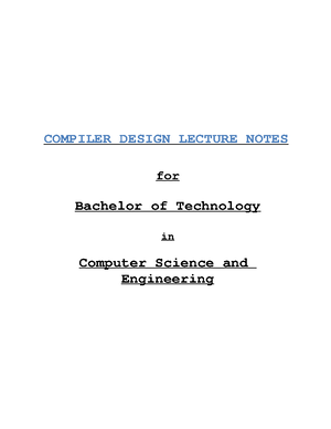 Compiler design HAND WRITTEN NOTES - Theory Of Computation & Formal ...