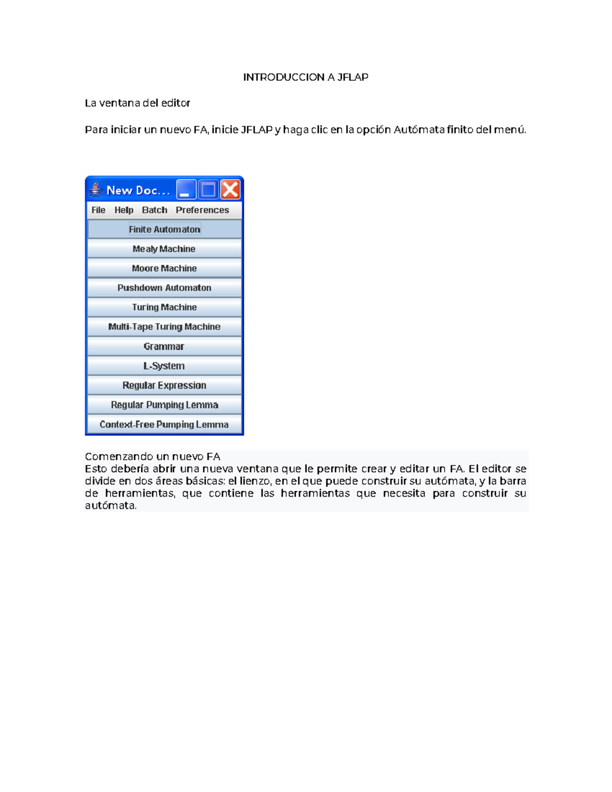 Presentacin Tutorial Jflap En Espaol