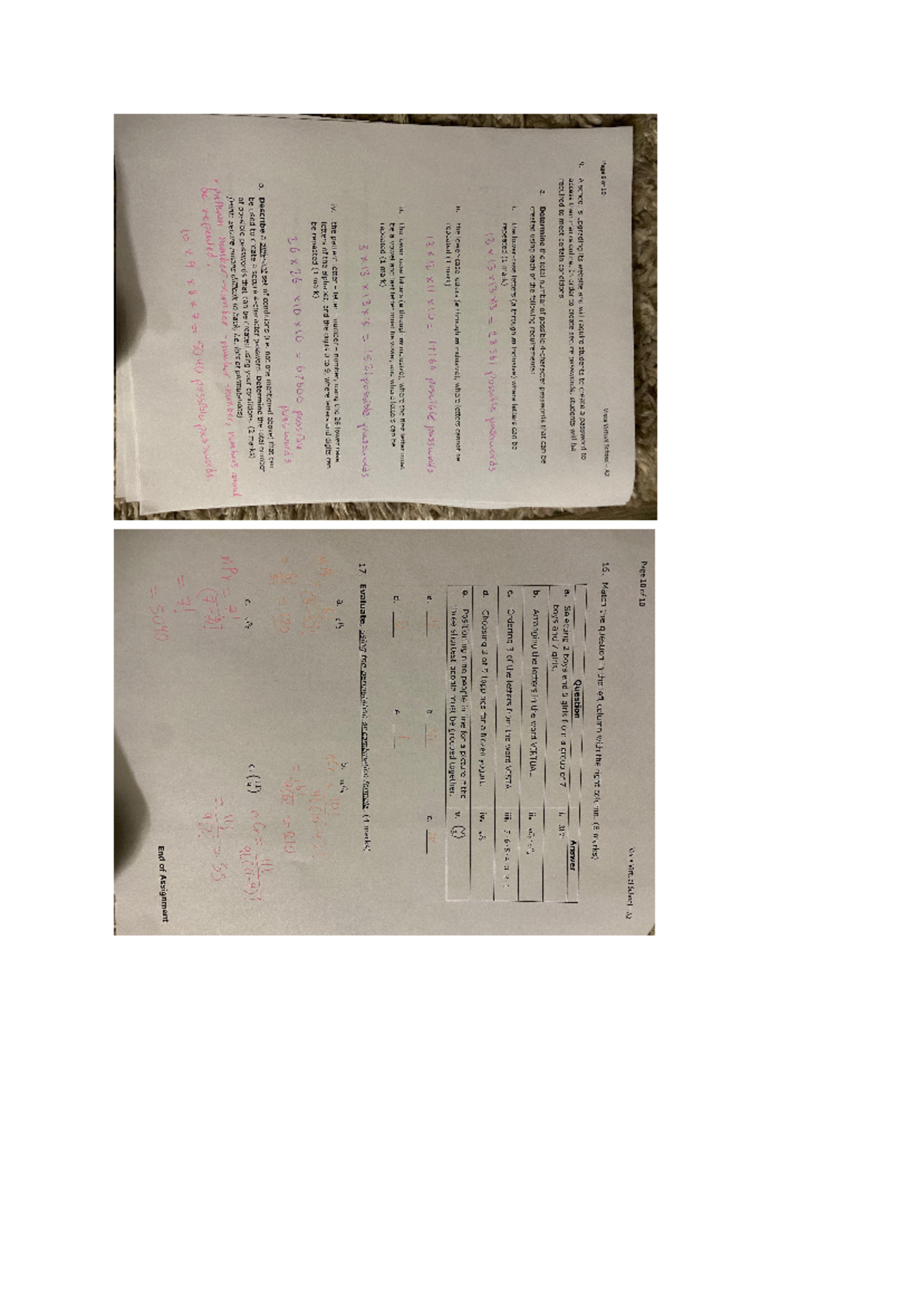 Math unit assignment 2 - Studocu