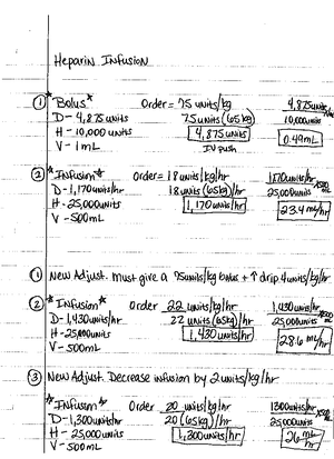 Fluid and Electrolyte Balance Lecture Notes - Nurs 1020 - Studocu