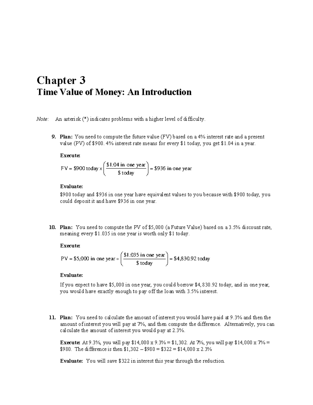 Chapter 3 Time Value of Money: An Introduction - Studocu