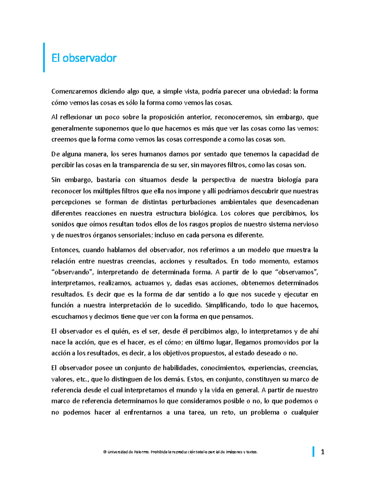 El Observador v1-1 - lectura sem - El observador Comenzaremos diciendo ...