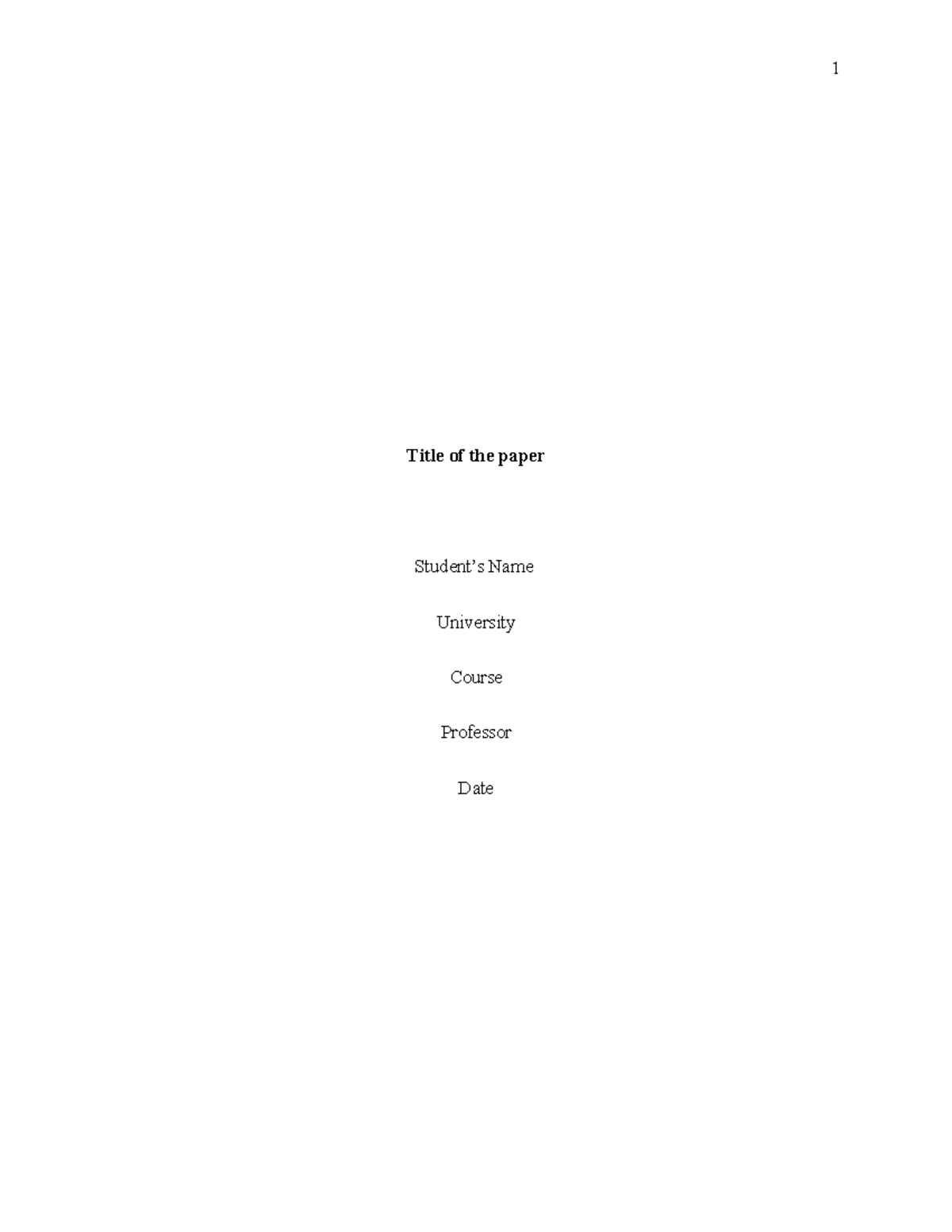 8 very simple questions - Title of the paper Student’s Name University ...