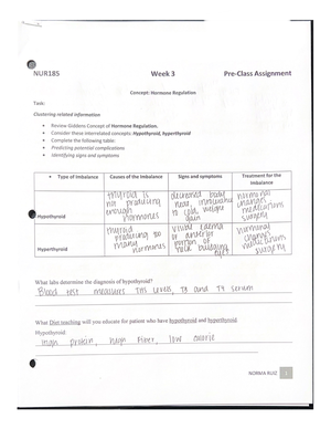 185 week 5 - homework - NUR 185 - Studocu
