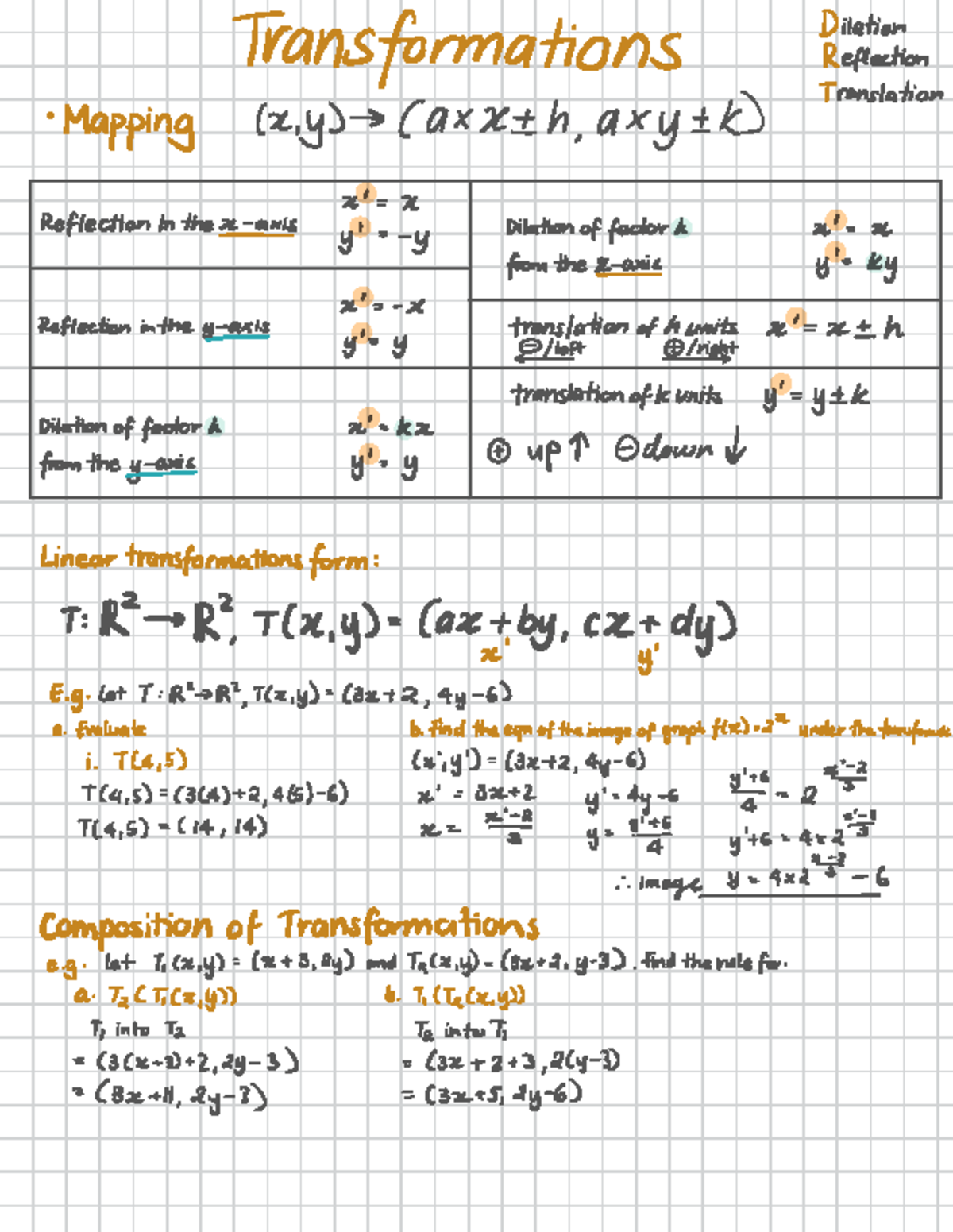 Transformations - pls give me access studocu - Transformations ...