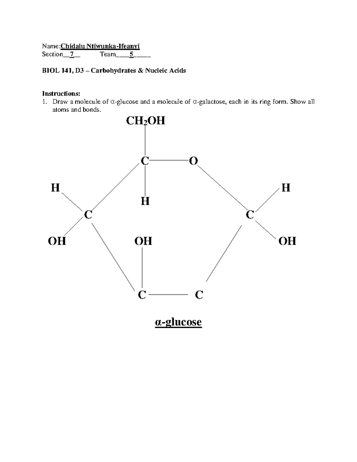 Discussion 3 - Name:Chidalu Ntiwunka-Ifeanyi Section__ 7 __ Team____ 5 ...
