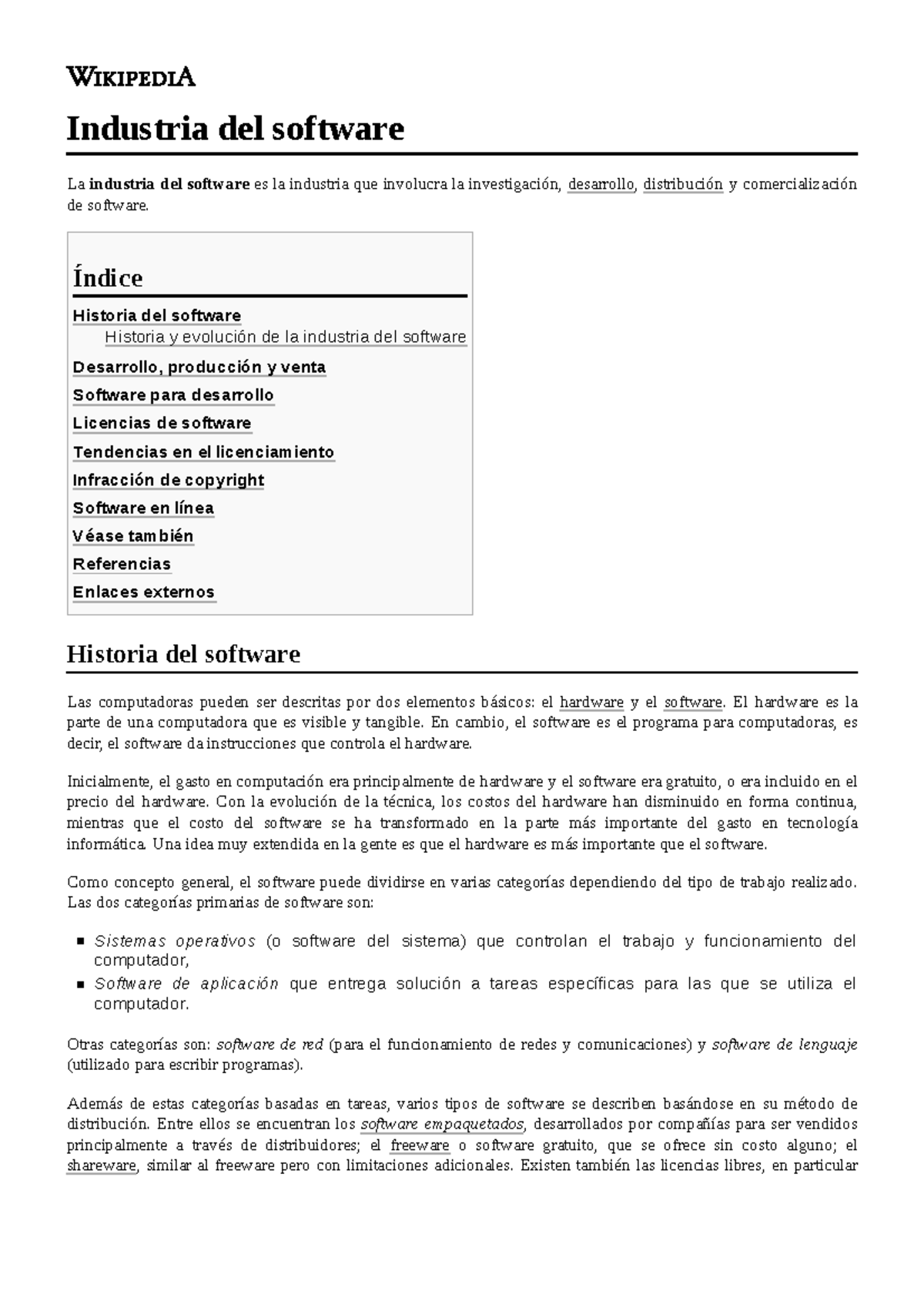 Industria del software - Historia del software Historia y evolución de la industria del software ...
