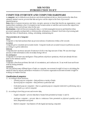 Computational Mathematics Module 1 Notes - MINISTRY OF EDUCATION ...