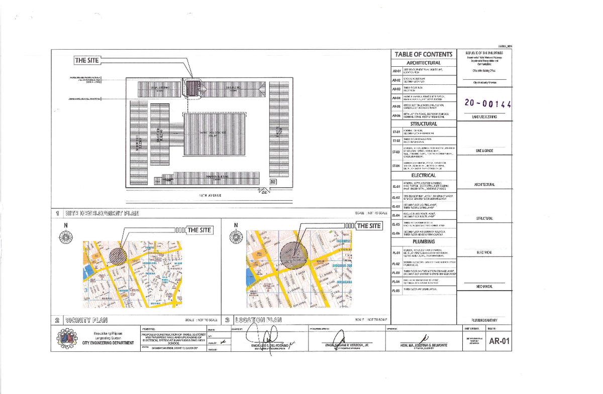 Proposed 3 Storey Multifunction Hall - Engineering Drawing and Plans ...