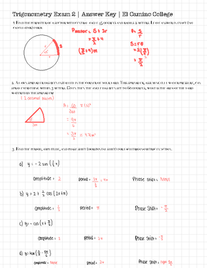 conversion charts and unit circle - MATH 170 - Studocu