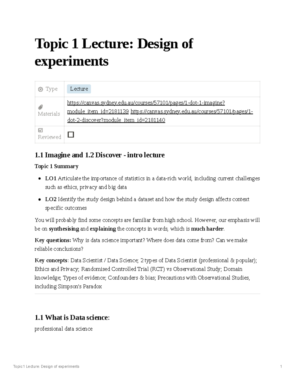 Topic 1 Lecture Design Of Experiments 66c7ae96531 B4e2aa12b49d7a4beed1f Topic 1 Lecture