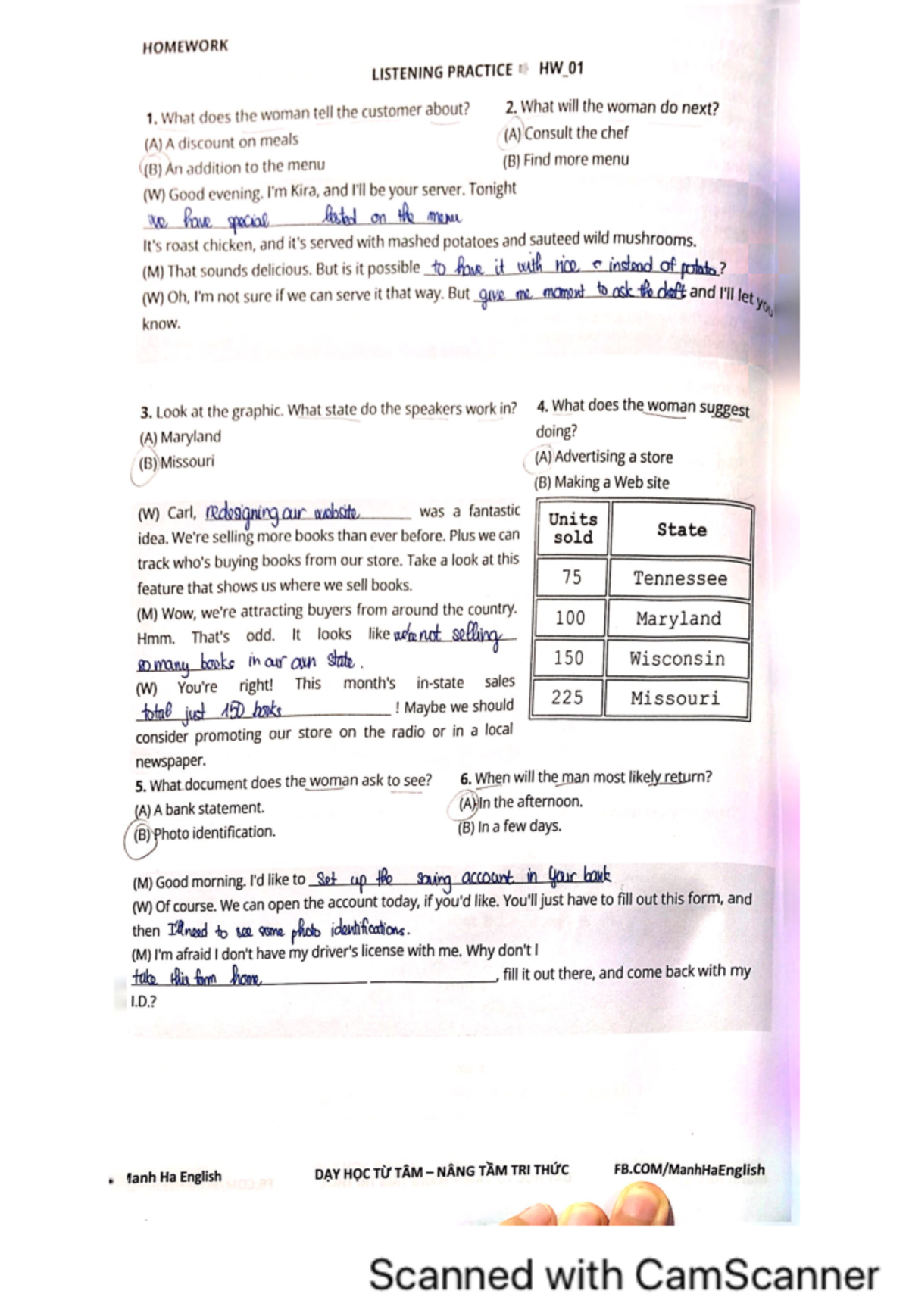 BTVN -10 - BTVN hôm quốc - tiếng anh 1 - Studocu