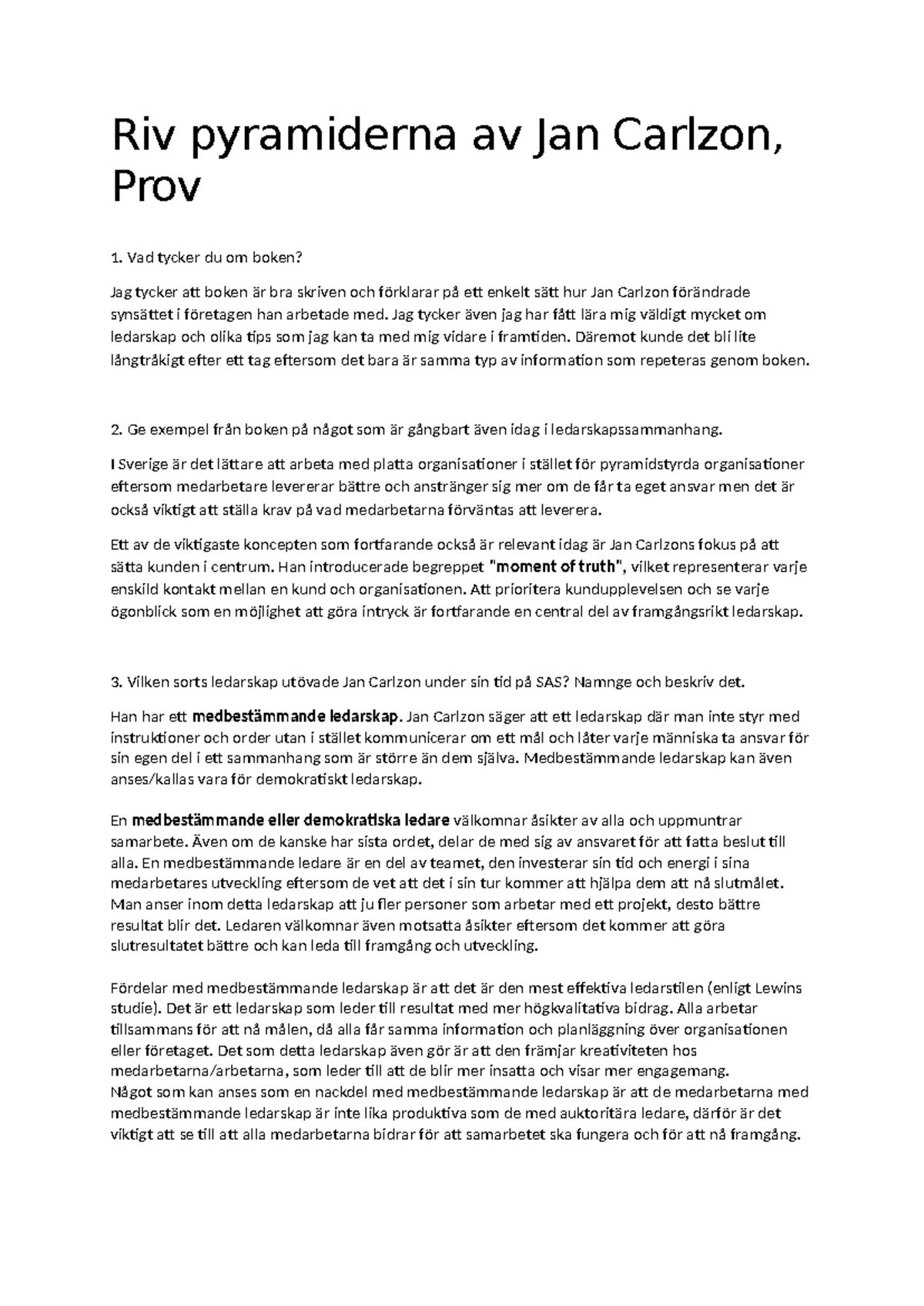 Prov riv pyramiderna, Jan Carlzon - Riv pyramiderna av Jan Carlzon ...