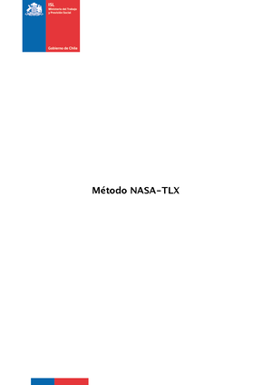 Nasa-tlx - Pauta nasa tlx - Método NASA-TLX MÉTODO NASA TLX DIMENSION ...
