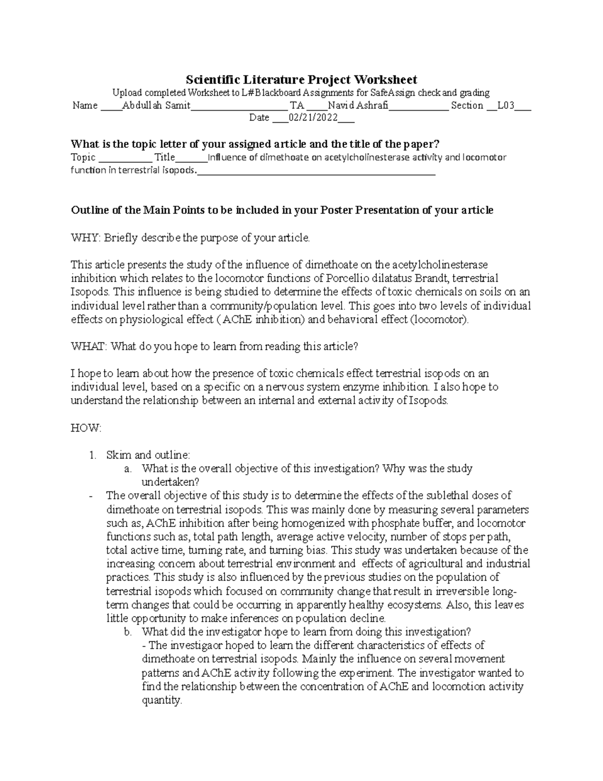 L03S22 Samit A scilitworksheet - Scientific Literature Project ...