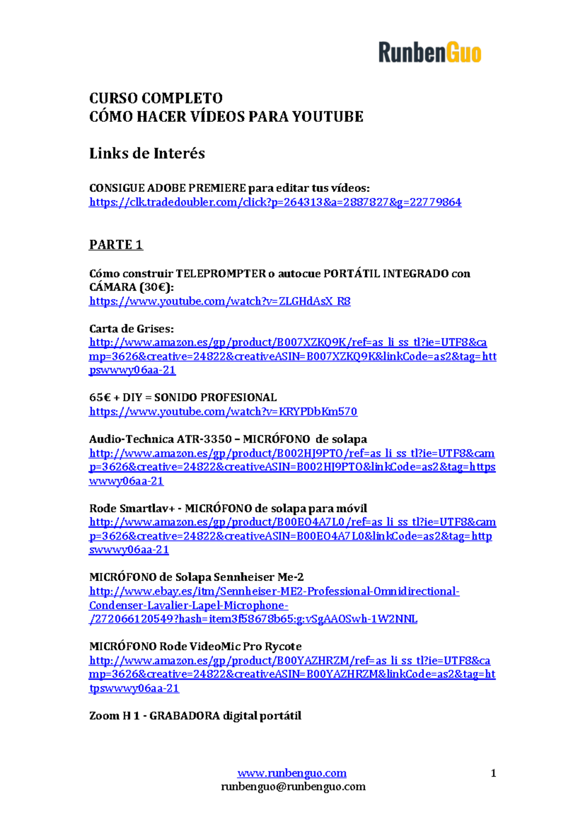 Links de Interés - saxax - runbenguo runbenguo@runbenguo 1 CURSO ...